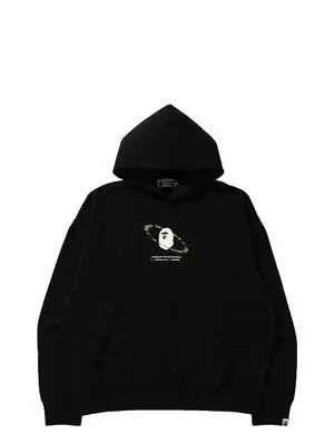 A BATHING APE Loose Fit Pullover Hoodie - Black