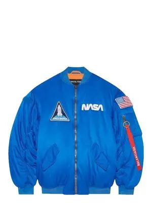 Balenciaga X NASA Bomber Jacket Royal Blue