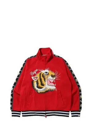 A BATHING APE Tiger Jersey Top - Red