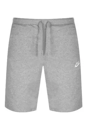 Nike Branded Swoosh Logo Shorts Grey