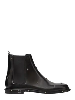 Valentino Garavani Aristopunk Studded Ankle Boots - Black