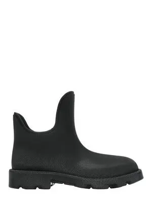 Burberry Round-toe Ankle Boots - Black
