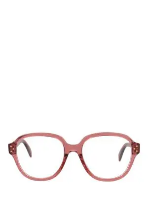 Celine Round-frame Acetate Optical Frames - Havana Havana Transparent (cl50107i/54/052)