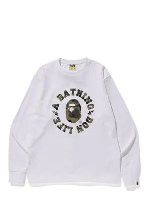 A BATHING APE X Big Sean Don Life Long Sleeve Tee Shirt - White