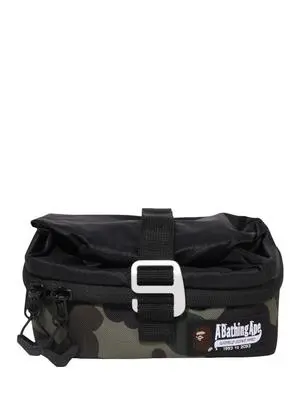 A BATHING APE Camo Cooler Bag - Green
