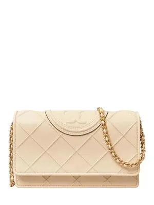 TORY BURCH Tory Burch Fleming Quilted Leather Chain Wallet