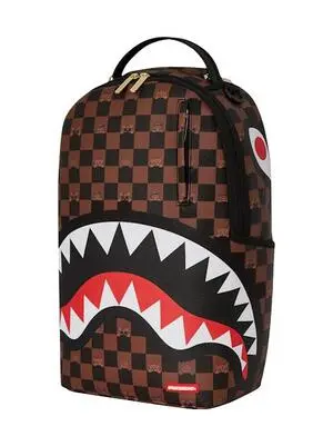 SPRAYGROUND Peeking Character Check Backpack - Black Brown