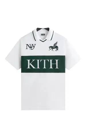 Kith Pique Short Sleeve Tap In Soccer Polo Shirt - White