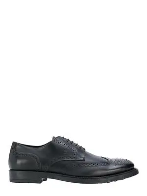 TOD'S Wingtrip Monogram Brogues - Black
