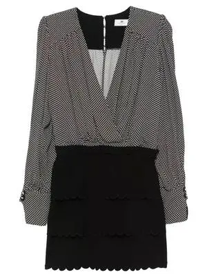 Elisabetta Franchi Polka Dot-print Dress - Black