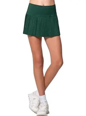 Lucky In Love Pleated Skirt - Green