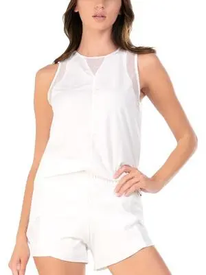 Lucky In Love Chill Out Tank - White