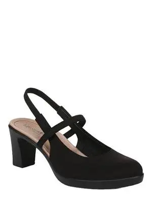 LIFESTRIDE Evoke Slingback Mary Jane Platform Pump Black