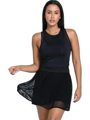 Lucky In Love Next Level Pleated Dress - Black