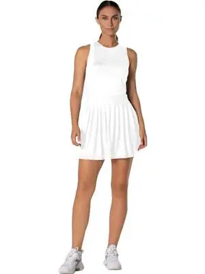 Lucky In Love Next Level Pleated Dress - White
