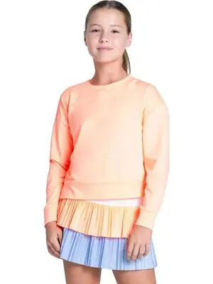 Lucky In Love Hype Long Sleeve Top - Orange Frost
