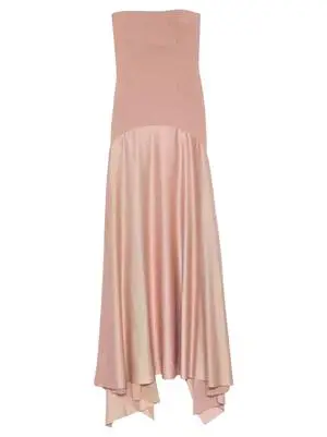 Solace London The Alessandra Strapless Gown - Pink