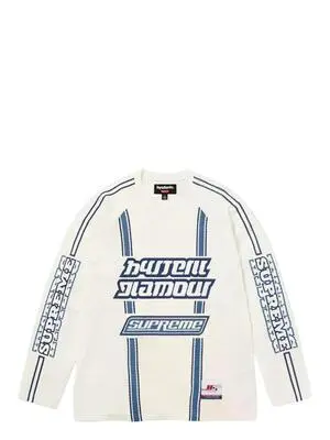Supreme X Hysteric Glamour Logo Print Long Sleeve T-shirt - White