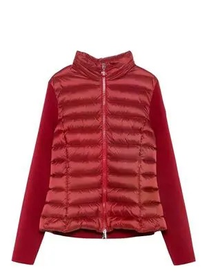 Moncler Padded-front Knit Jacket - Red