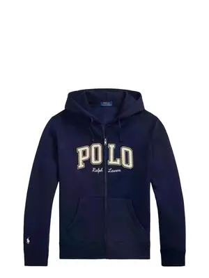 Polo Ralph Lauren Logo-embroidered Zip-up Hoodie - Blue