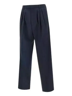 Kenzo Pleated Tailored Trousers - Blue