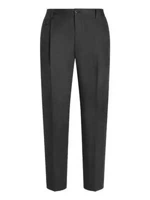Dolce & Gabbana Linen Tapered Trousers - Grey