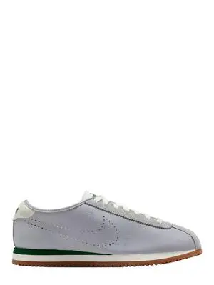 Nike Cortez Perforated Swoosh Sneakers - Wolf Grey/summit White/gum Medium Brown
