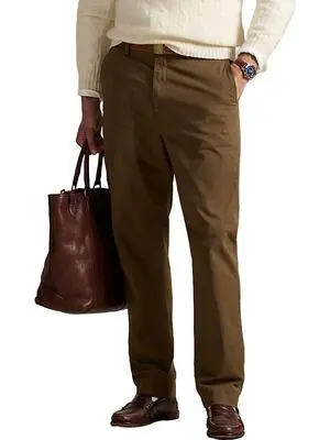 Ralph Lauren Bedford Classic Fit Washed Chino Pant - Chestnut