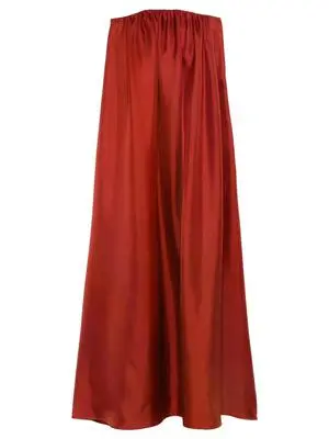 Max Mara Edda Strapless Dress - Red