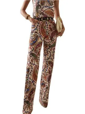 Etro Stretch Mid-Rise Bootcut Jeans Mutli