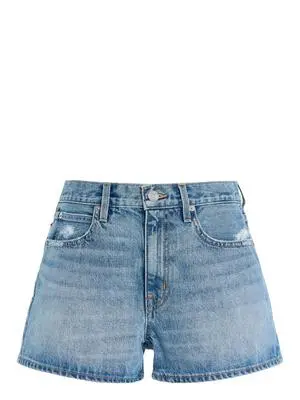 SLVRLAKE Mila Denim Mini Shorts - Light Wash