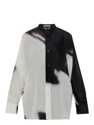 Issey Miyake Abstract Print Button-up Shirt - White