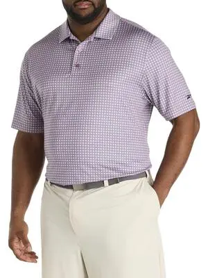 REEBOK Big & Tall Basketweave Performance Polo Shirt - Infused Lilac