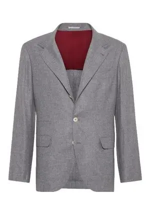 Brunello Cucinelli Flannel Blazer - Grey