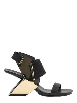 United Nude Loop Reiki Hi Sandals Mirror Gold
