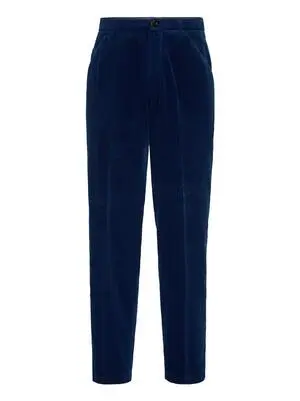 Brunello Cucinelli Corduroy Leisure Fit Trousers - Blue