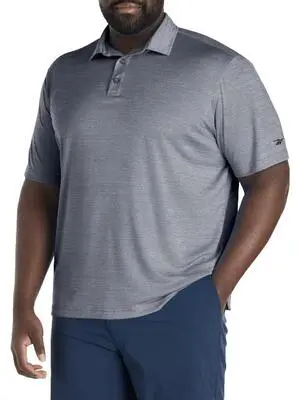 REEBOK Big & Tall Performance Heather Polo Shirt - Grey Heather