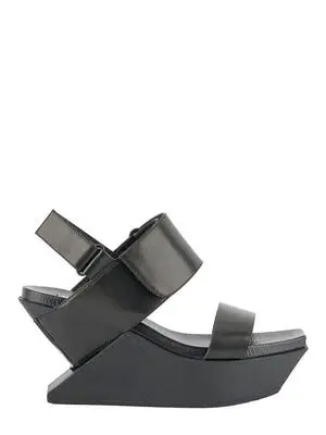 United Nude United Nude Delta Wedge Sandal With Adjustable Straps Black