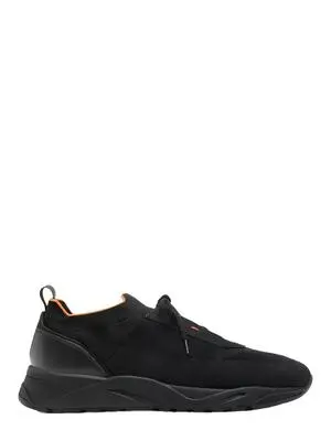 Santoni Stretch-knit Sneakers - Black