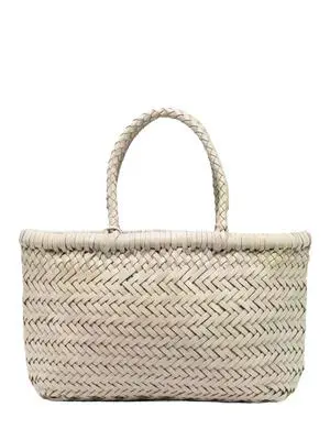 Dragon Diffusion Mini Flat Gora Leather Tote Bag - Neutrals