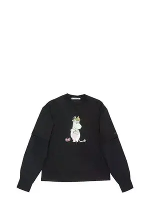 Acne Studios Graphic-print Sweatshirt - Black