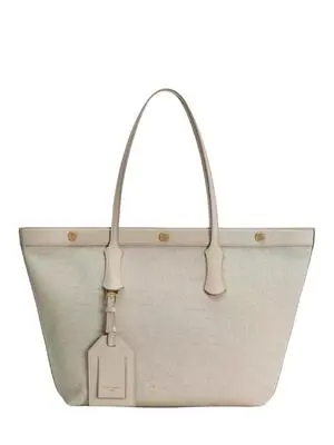 Dolce & Gabbana Atene Canvas Shoulder Bag - Neutrals