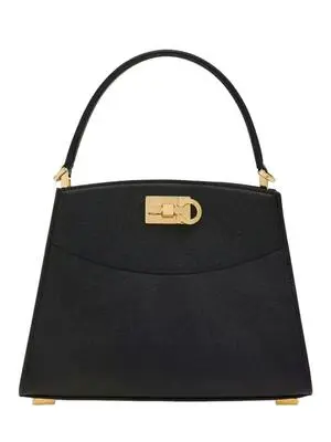 FERRAGAMO Small Studio Box Bag - Black