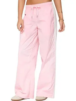 EDIKTED Nylon Track Pants - Light-pink