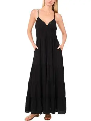 1.State Tiered Maxi Dress - Rich Black