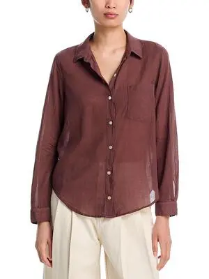 Bella Dahl Pocket Button-down Shirt - Henna Brown