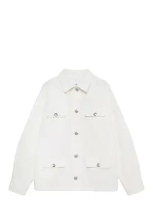 ANINE BING Oversized Button-up Jacket - White