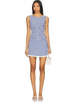 Majorelle Peggy Mini Dress - Blue & White Check