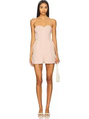 Susana Monaco Sweetheart Romper - Chamoisee
