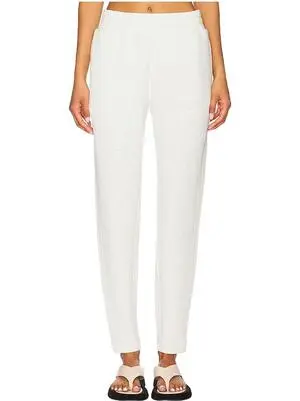 Varley The Slim Zip Hem Pant 29.5 - Ivory Marl